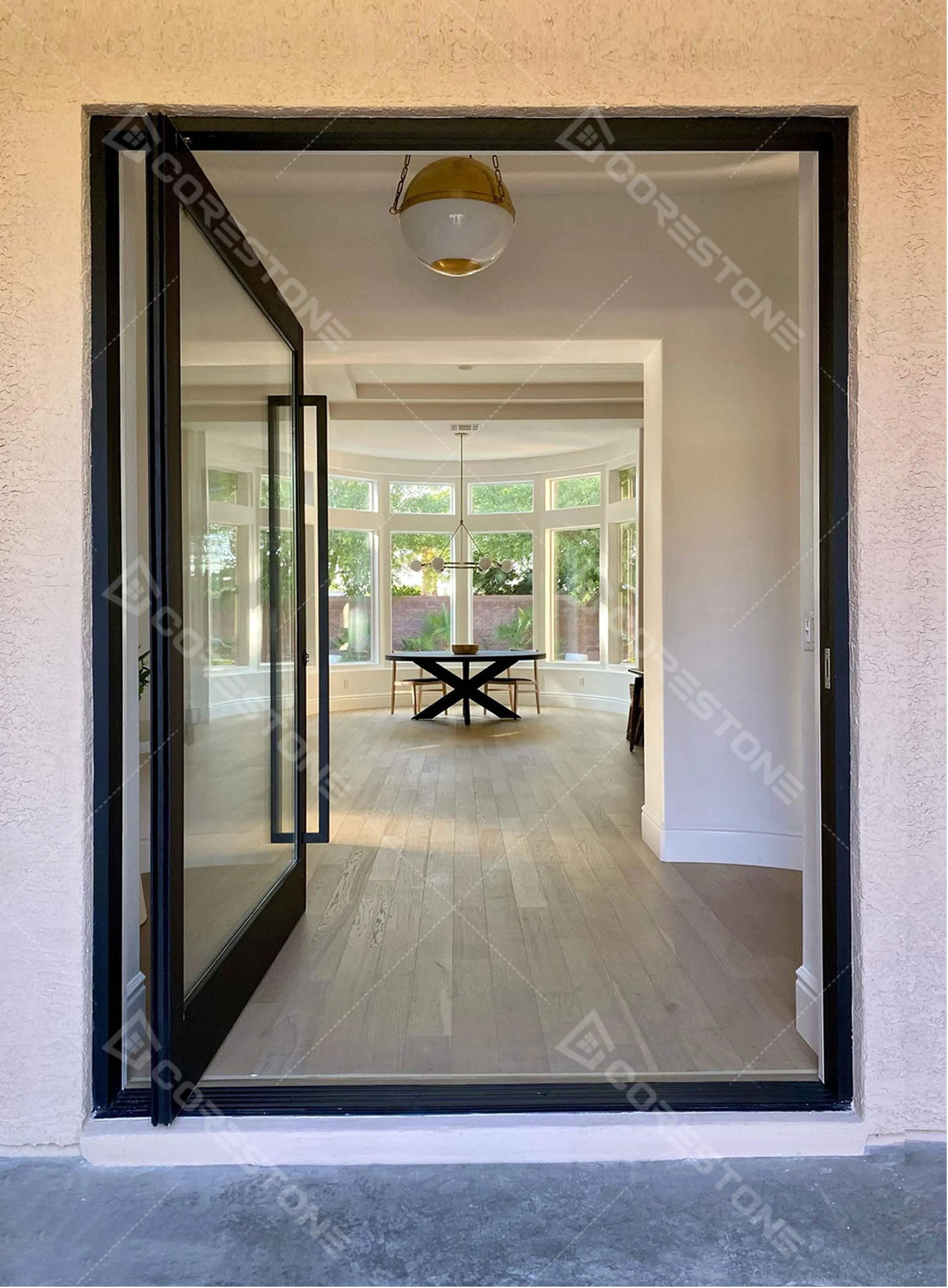 Modern Aluminum Pivot Door with Safety Laminated Glass for Villas ...