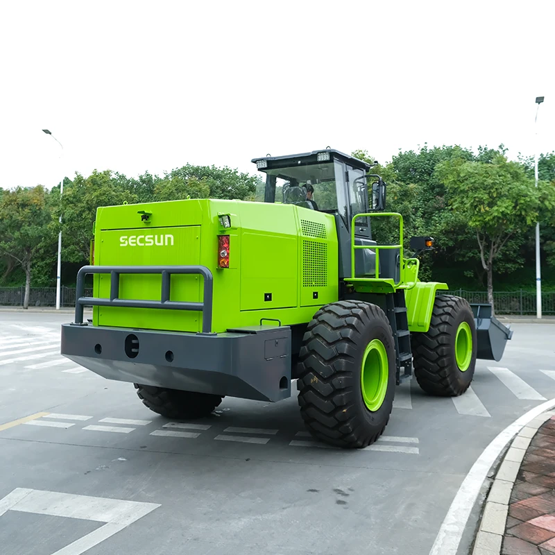 SECSUN Front End Loader 4wd Wheeled Loader 3tons 5 Tons Electric Wheel ...