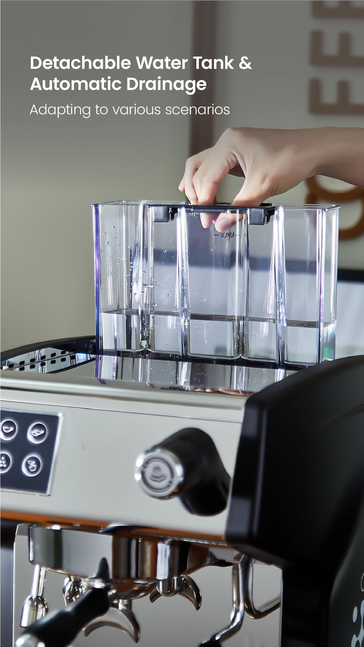 Gemilai G3200F Commercial Espresso Coffee Machine - Semi-Automatic ...