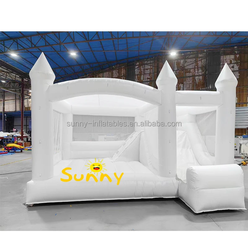 Commercial 8x8 White-bounce-house Commercial Inflatable Wedding Bounce ...