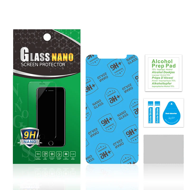 Explosion-proof Nano Liquid Uv Full Glue 9h Flexible Fiber Glass Screen ...