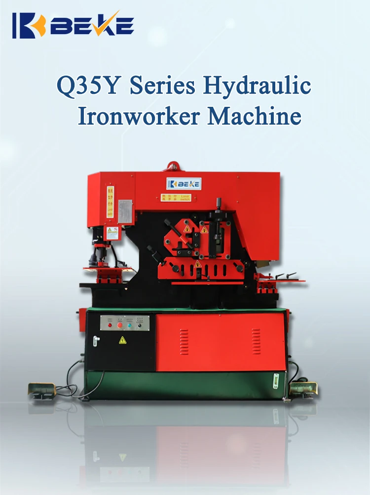Steel Angle Cutting Machine Ironworker And Hydraulic Combined Punching ...