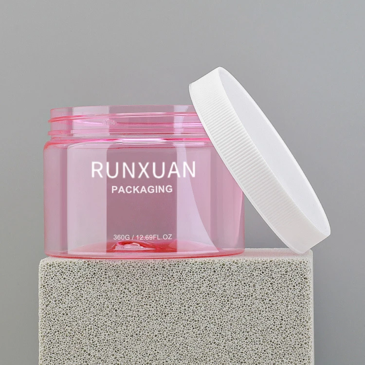 Runxuan Custom Color 89mm 150g 350g Double Wall Body Care Cream Jar Plastic Cosmetic Body Milk ...