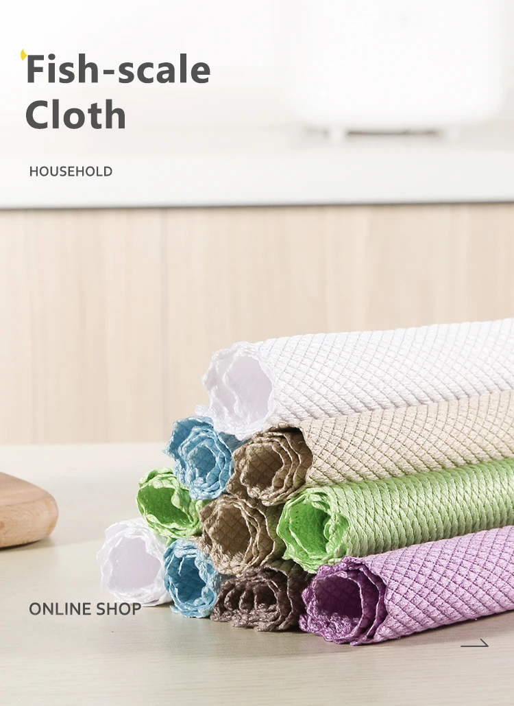 Stainless Steel Lint Free Towel Multi-purpose Home Fish Scale Wipes ...
