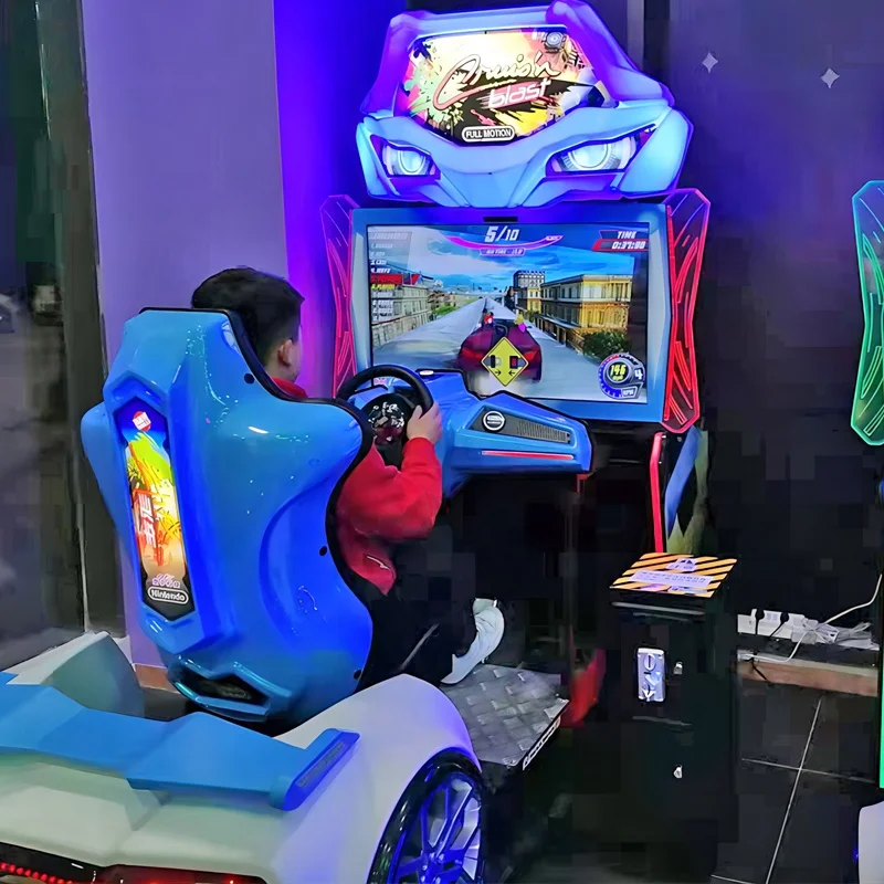 Luxury Dynamic Storm Racing Car Game Machine Coin Operated Arcade ...