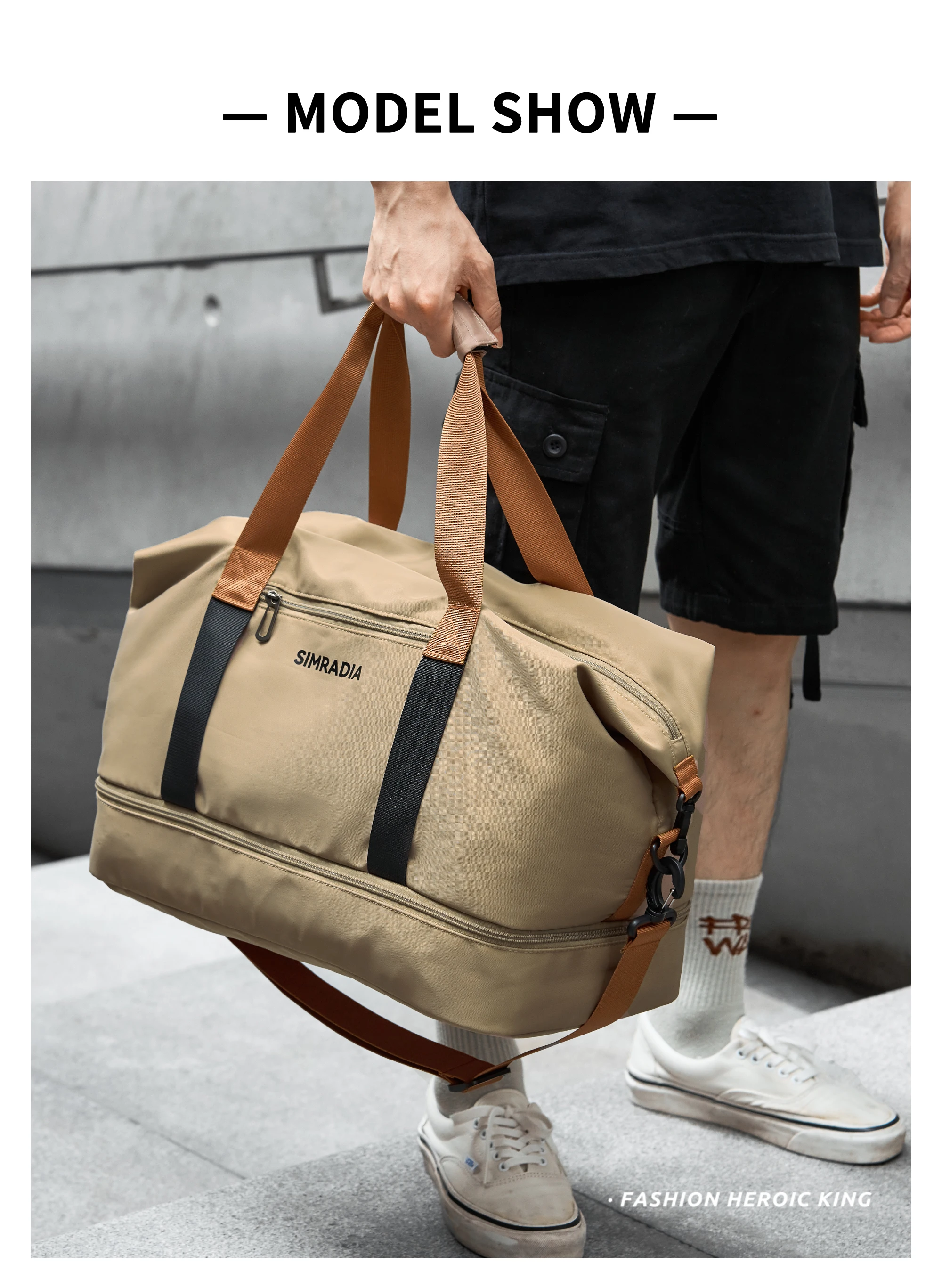 Waterproof Expandable Weekender Bag - Perfect for Travel