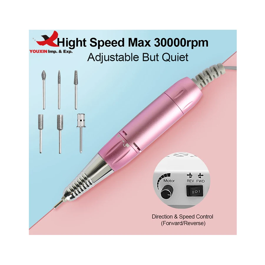 4 in 1 Electric Suction Nail Dust Cleaner - Professional Nail Drill Tool