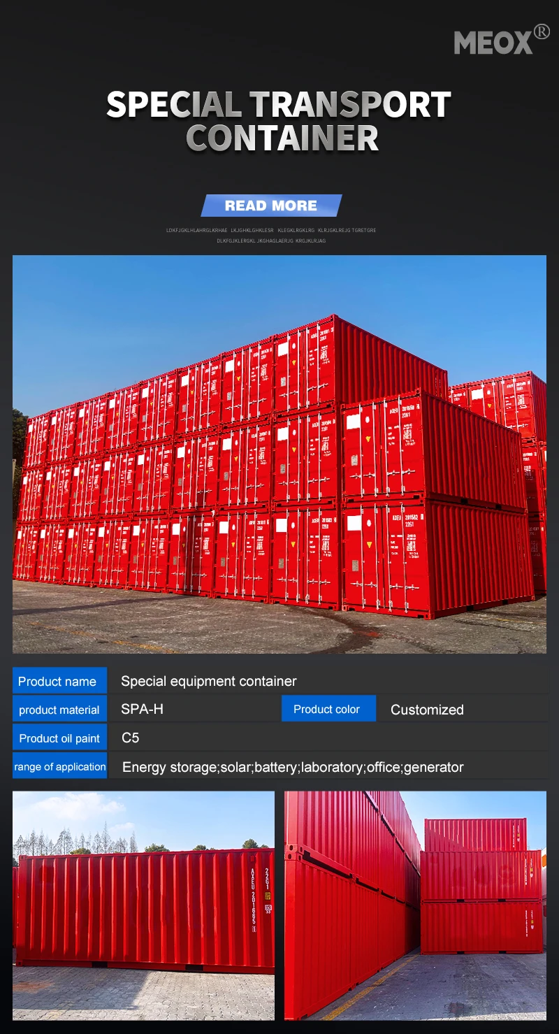 MEOX Customized Containers - Efficient Seafreight Solutions