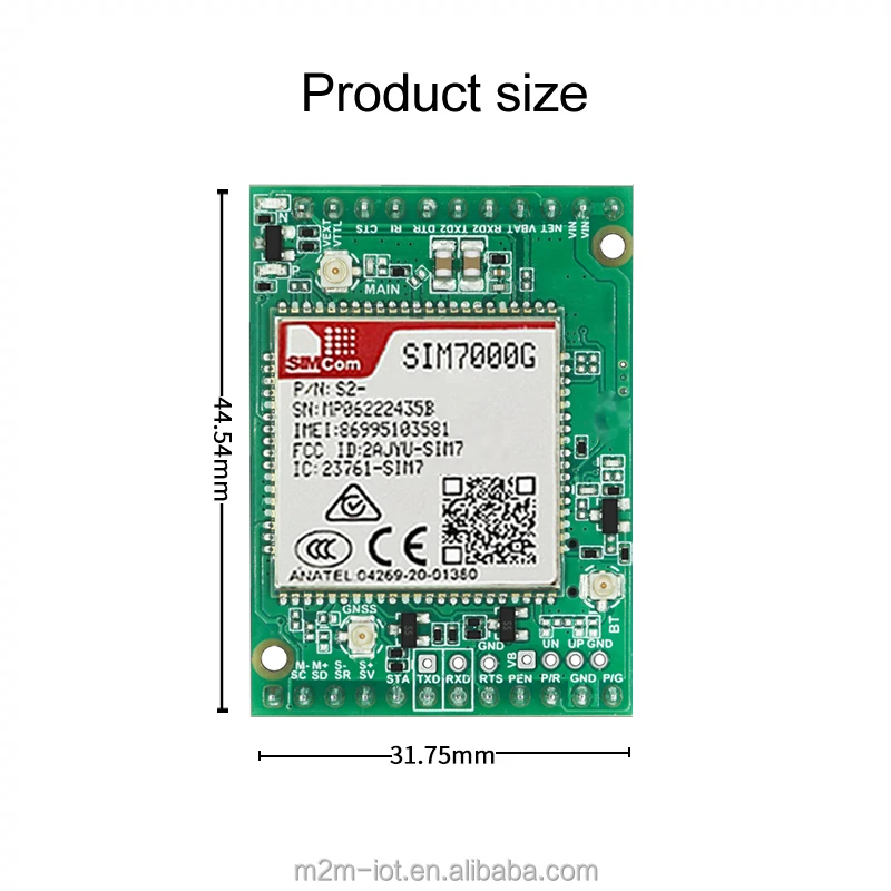 SIMCOM SIM7000G SIM7000A SIM7000E Wireless Development Board NBIOT CATM LPWA Core Board| Alibaba.com