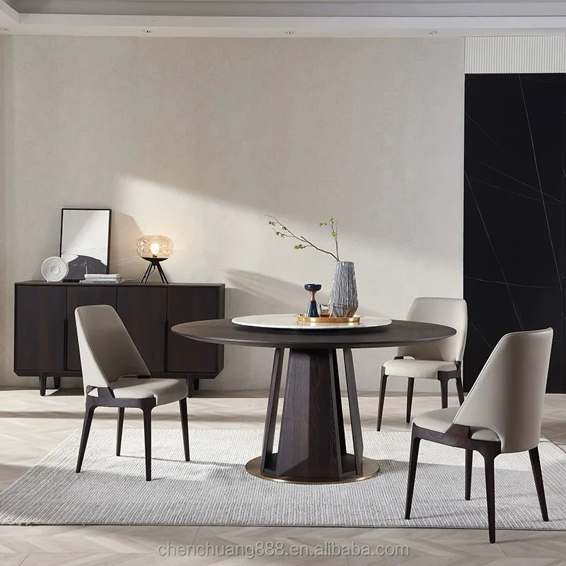 Italian High Sense Ash Wood Solid Wood Dining Chair Nordic Light Luxury ...