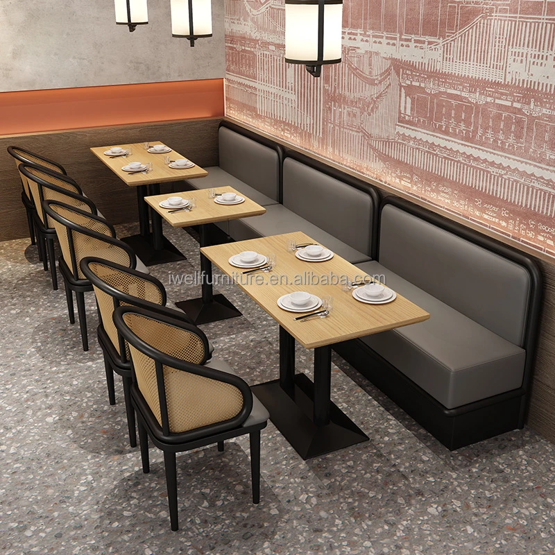 Retro Square Solid Wood Table - Perfect for Cafes & Restaurants
