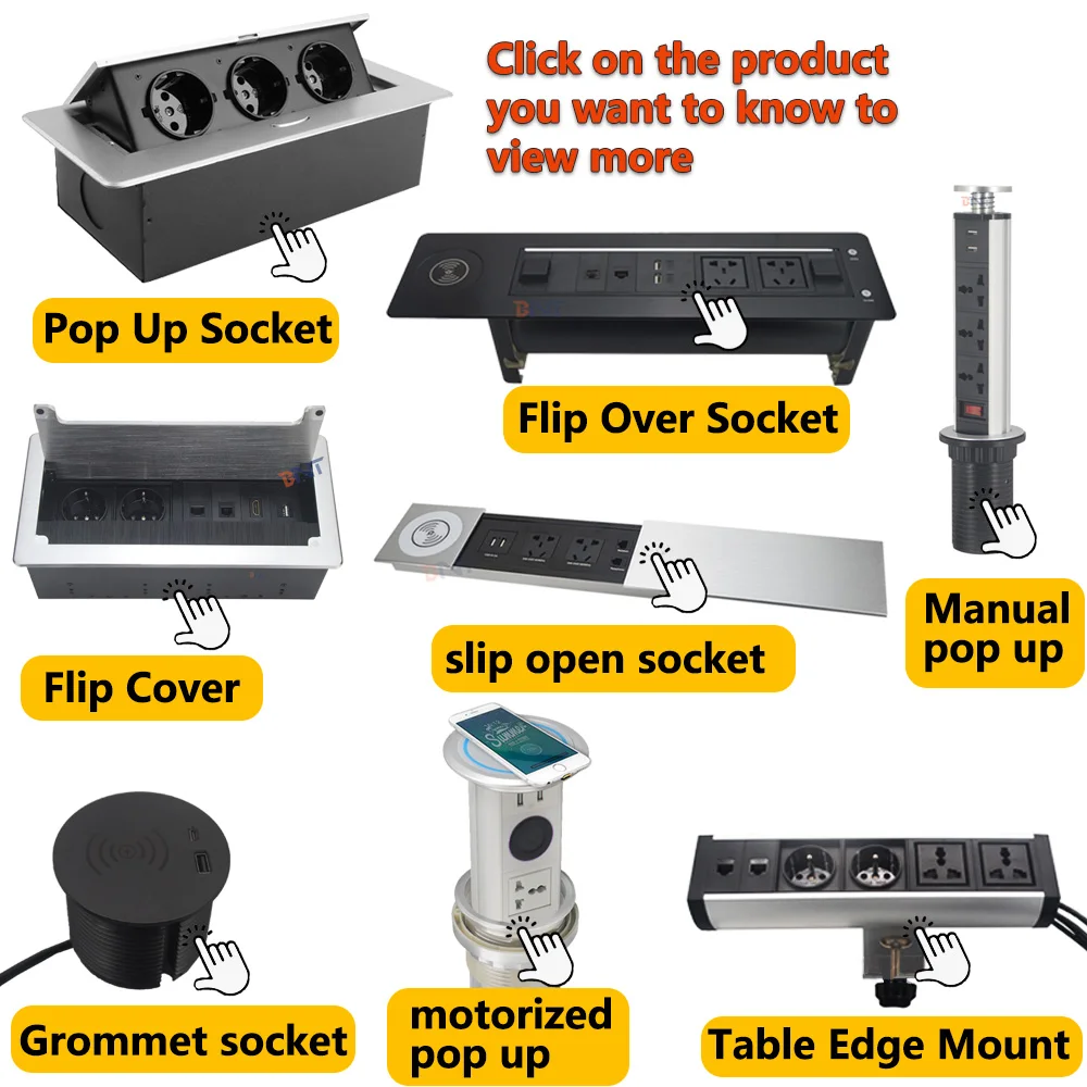 Boente Table Socket Outlet - Versatile Power & Network