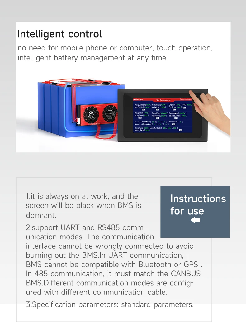 Daly Smart Bms Accessories - Reliable Battery Management