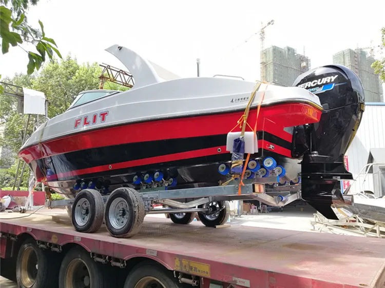6 Persons Half Cabin Outboard Engine Speed Boat For Sale With Ce ...