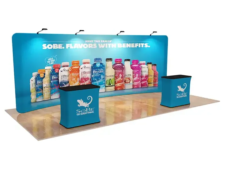 10x10ft 3x3m Aluminum Shelf Display Backdrop Banner Stand
