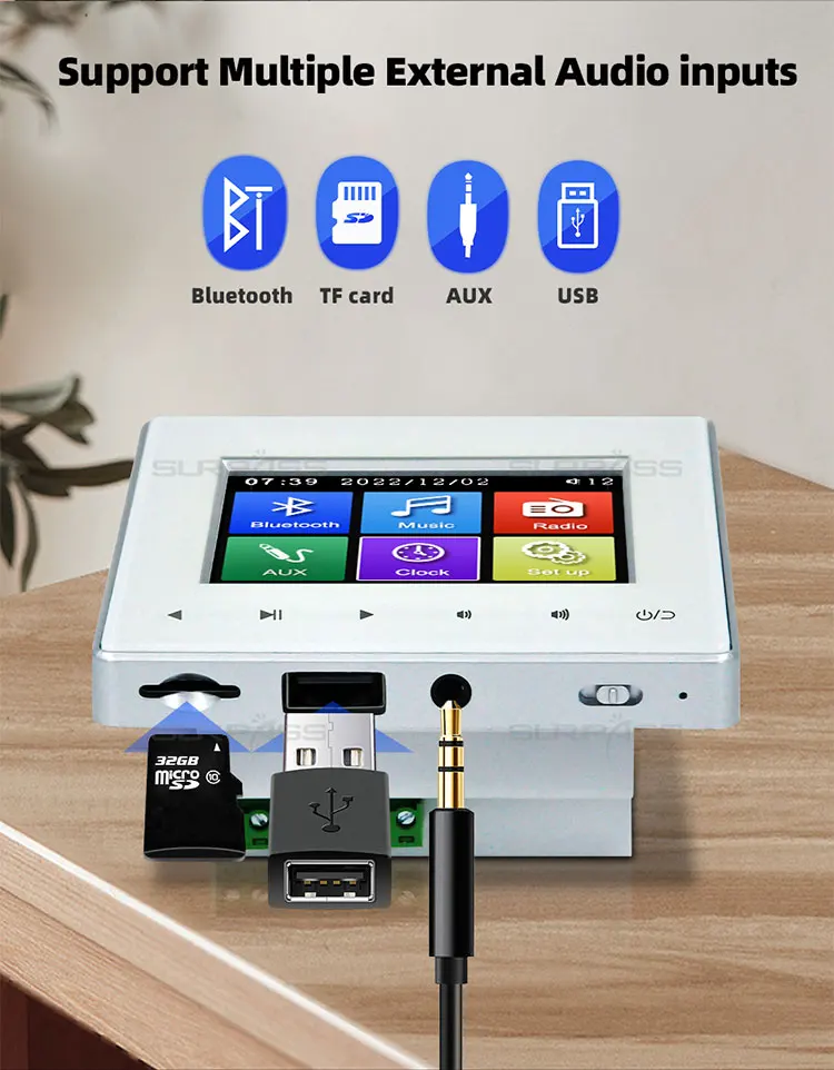 Android Smart Home Audio System Touch Screen Smart Home In Wall ...