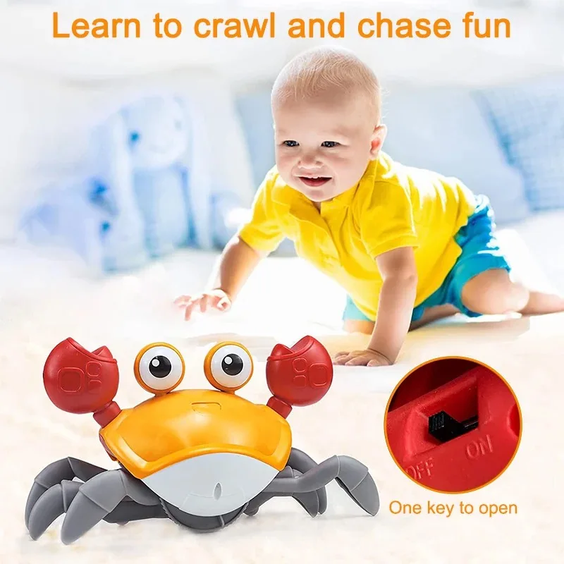 Wholesale Electric Automatic Crab Induction Toy With Musical Light ...