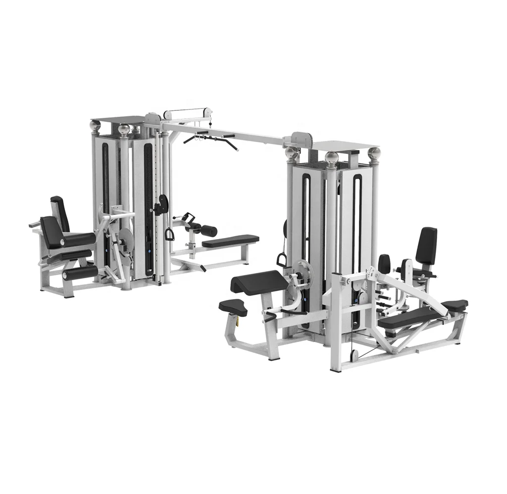 Jungle 8 Station Multi Gym Functional Training Strength Machine Body ...