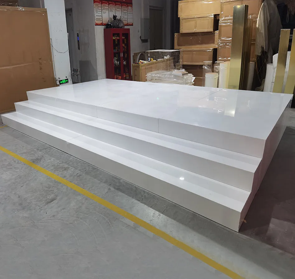 High Quality White PVC Acrylic Stage Platform Decoration