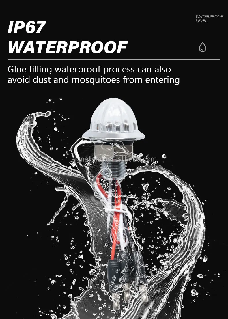 Wholesale DOT 3/4 Inch 3W High Power Mini Watermelon Lucas Truck LED Lights 12v 24v Trailer ...