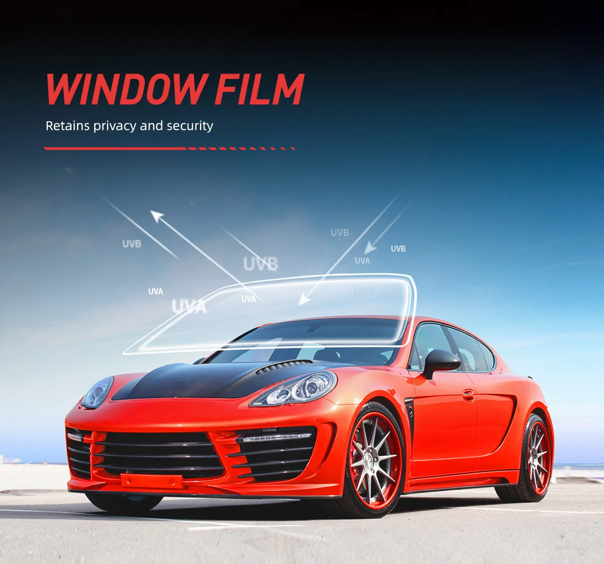 Original Color Car Window Tinting Solar Films Solar Insulation Vehicle Window Tint Easy To ...