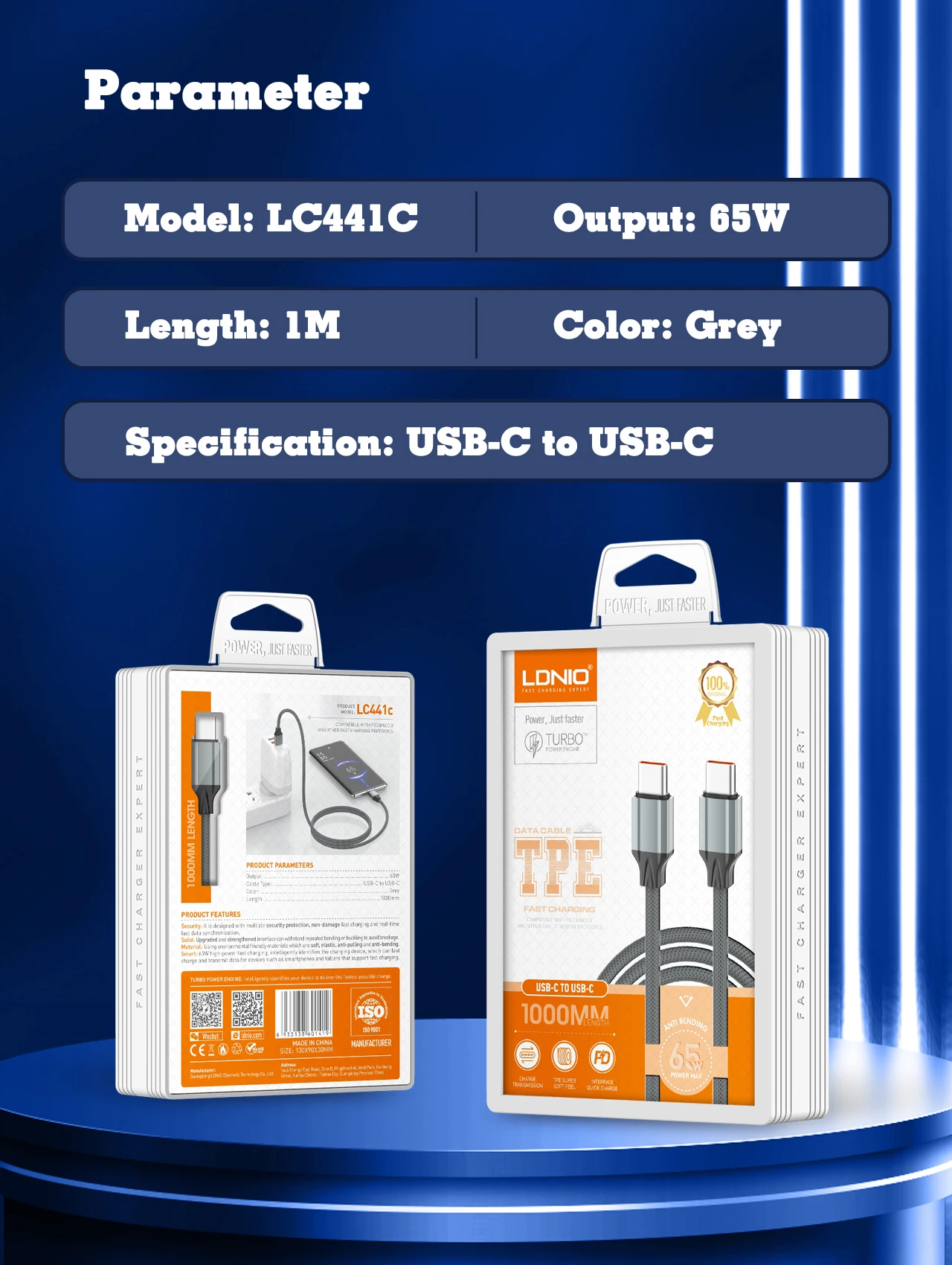 Ldnio Newest Lc441i 30w Type-c For Lightning Cable Support Pd And Qc Fast Charging Mobile Phone ...