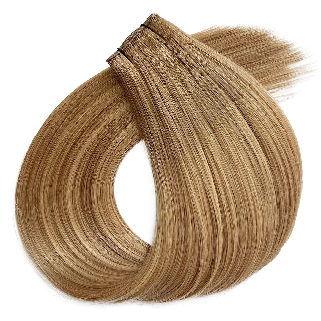2025 Hot Selling Double Drawn Human Hair Virgin Genius Weft Human Hair ...