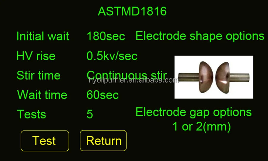 Astm D1816 Transformer Oil Dielectric Breakdown Voltage Bdv Tester With ...