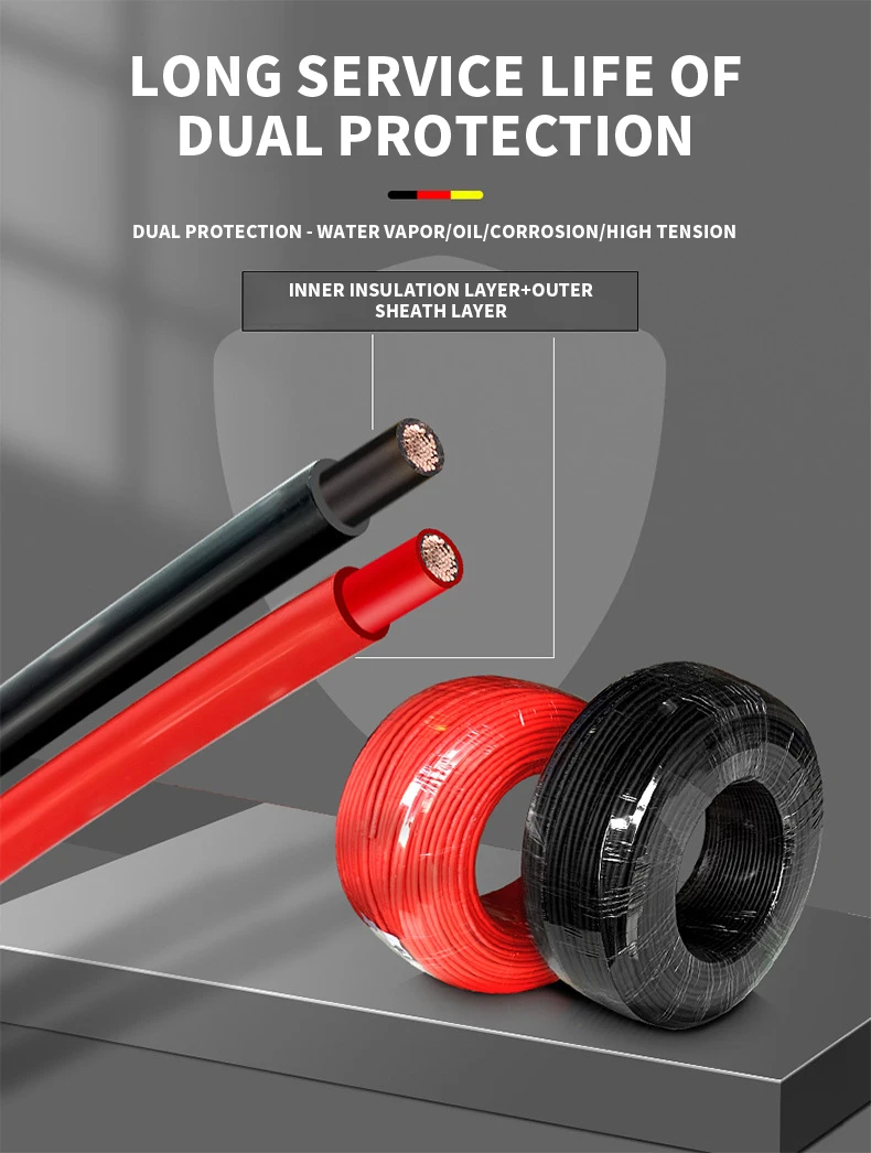 4mm2 Solar PV Cable 1000V 1500V One or Two Cable Core Dedicated for ...