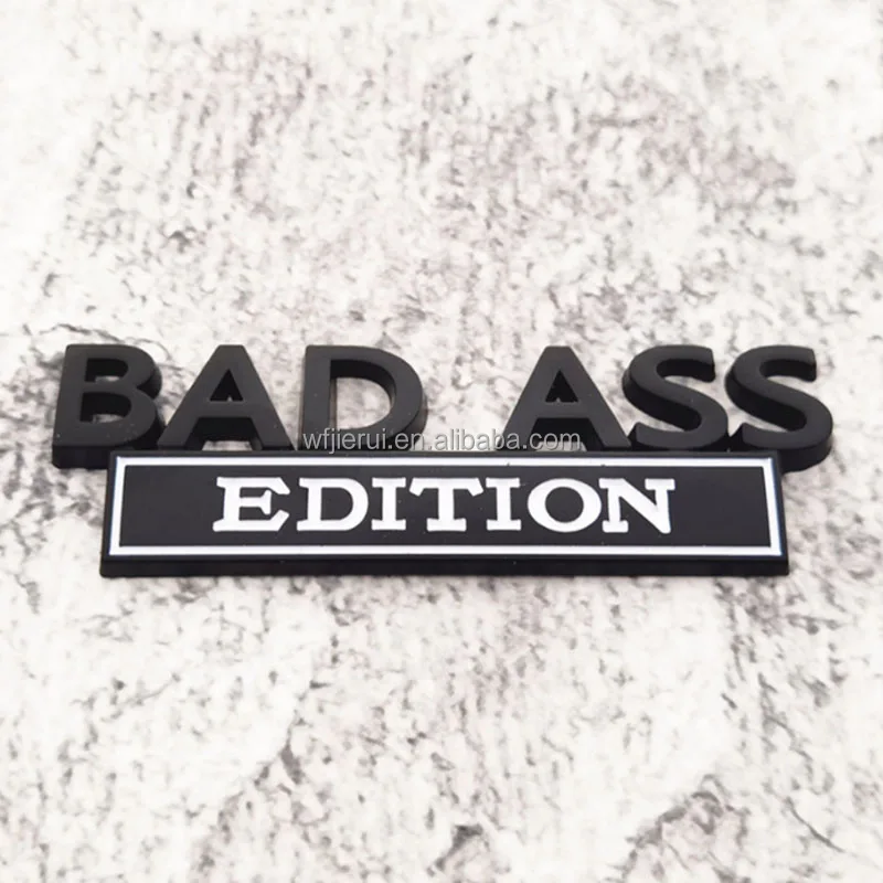 Car 3d Letter Metal Badge Emblem Sticker Body Sticker Personalized Side ...