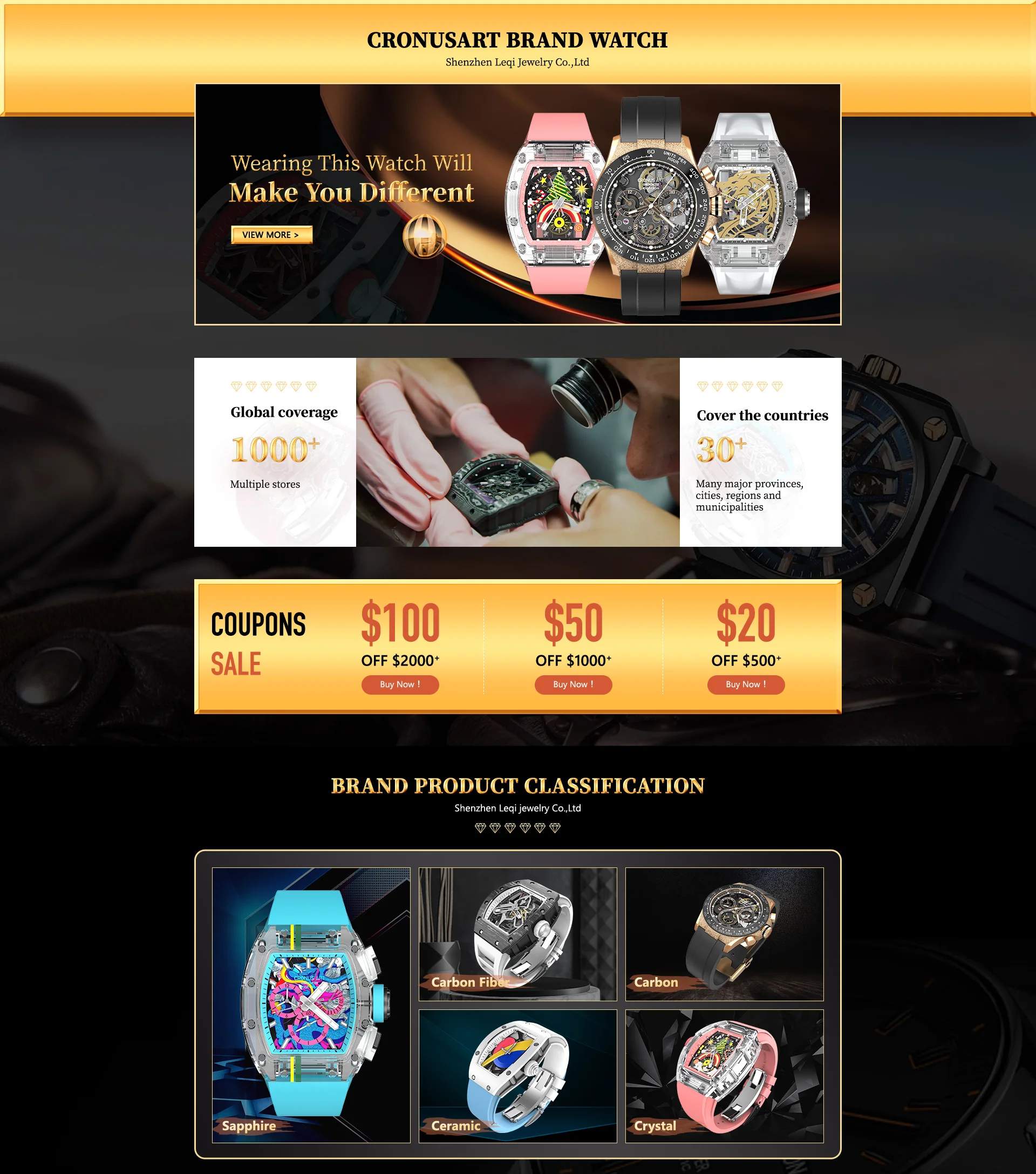 Shenzhen Leqi Jewelry Co., Ltd. - Mechanical Watches, Fine Jewelry