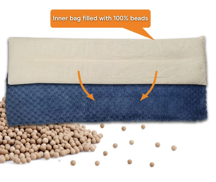 Microwaveable Heating Pad With Natural Beads Inside Suitable For Neck ...