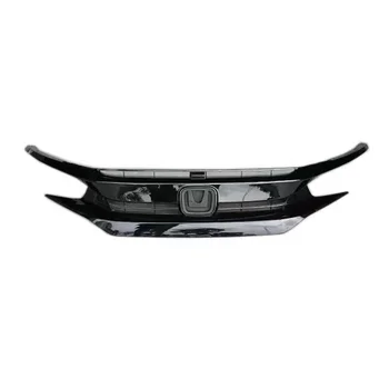 Abs Chrome Front Mid Grille For 2019 2020 2021 Honda Civic Type R Auto ...