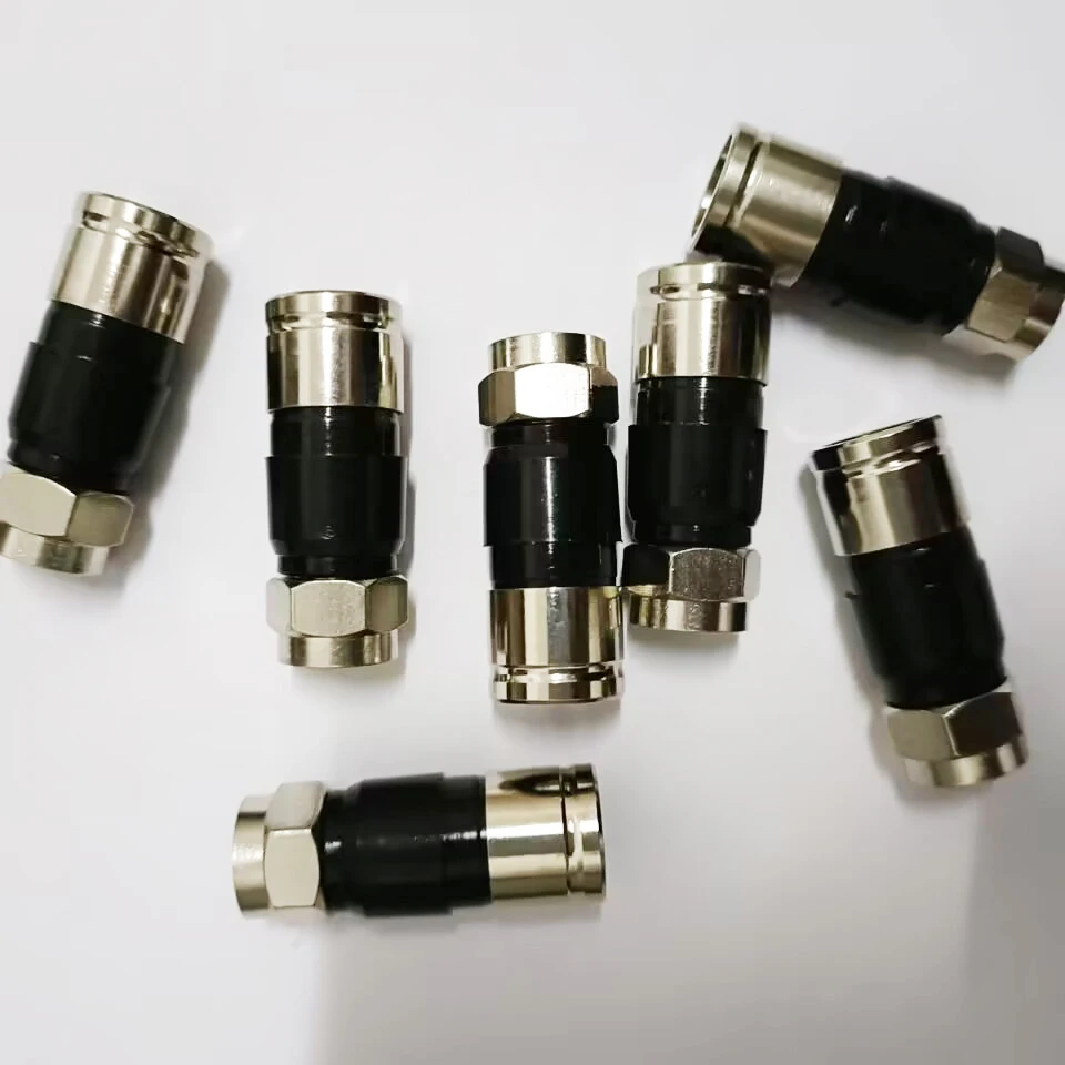 Coaxial Cable Coax Waterproof Rg59 Rg6 Compression F Male Connector F ...