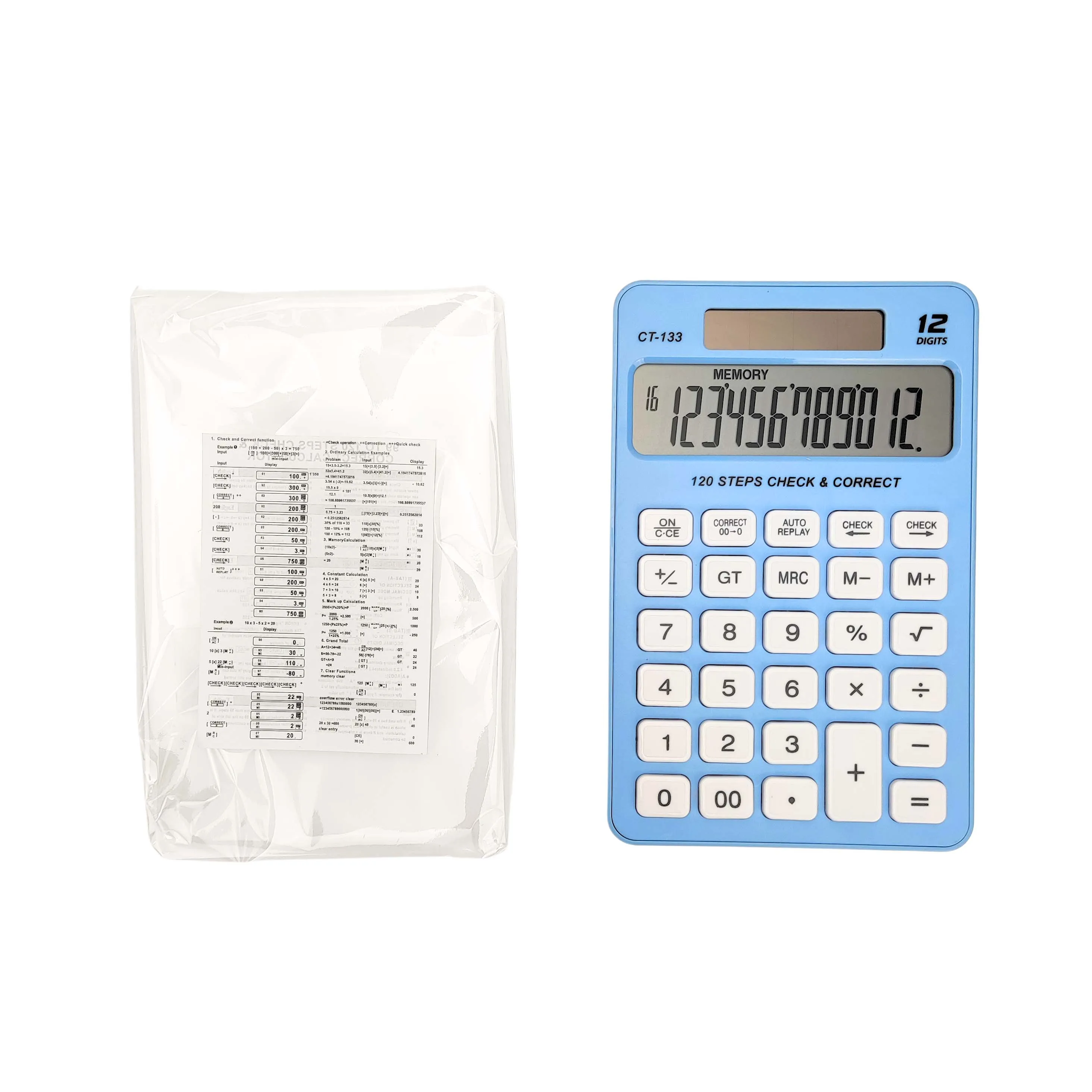Real Solar Powered 12 Digit Calculator - Advanced,Durable For ...