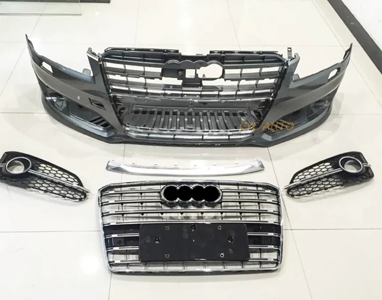 Audi A8 D45 4N 4H D4 LCI 2015-2019+ Car Bodykit S8 Style Front Bumper