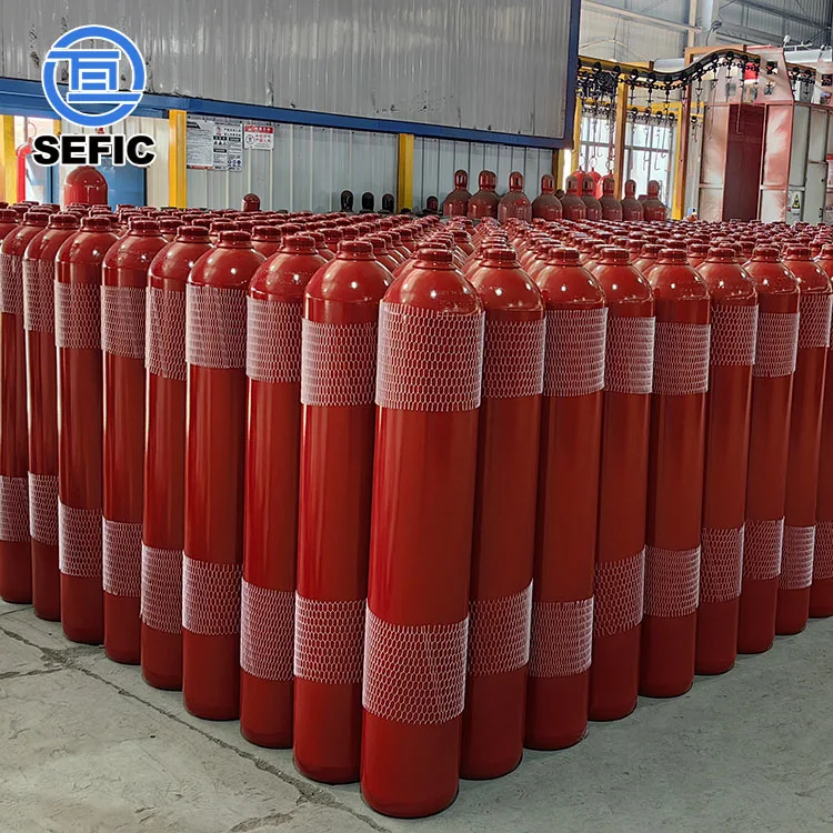 80L 300bar Fire Protection System Inert Gas IG55, IG541,IG01,IG100 Fire ...