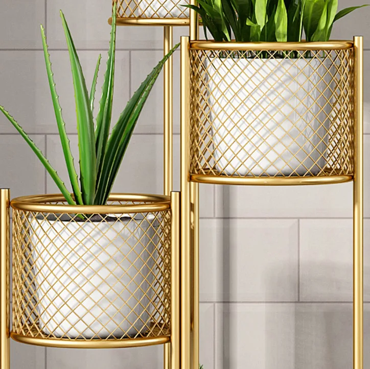 High-quality Flower Shop Plant Stand Decorative Iron Metal Flower Rack ...