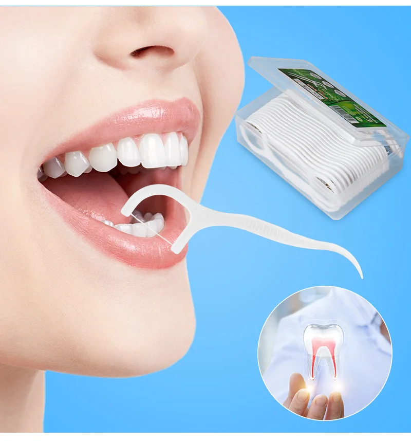 Toothpick Dental Flosser Picks Disposable Oral Dental Flosser Oral ...