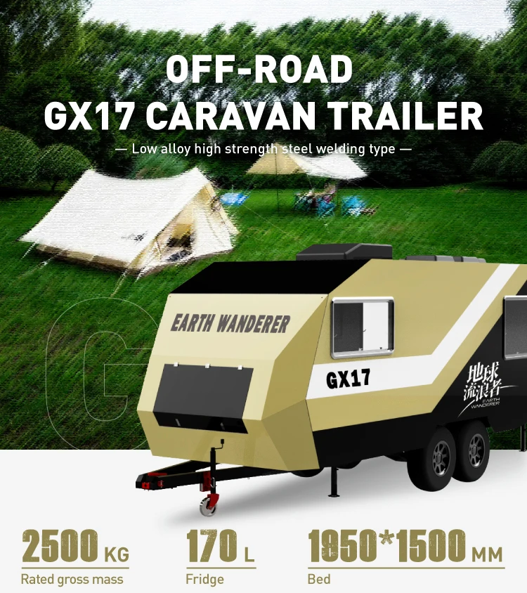 Slide Out Caravan Hybrid Travel Trailer Camper 17ft Expander Caravan ...