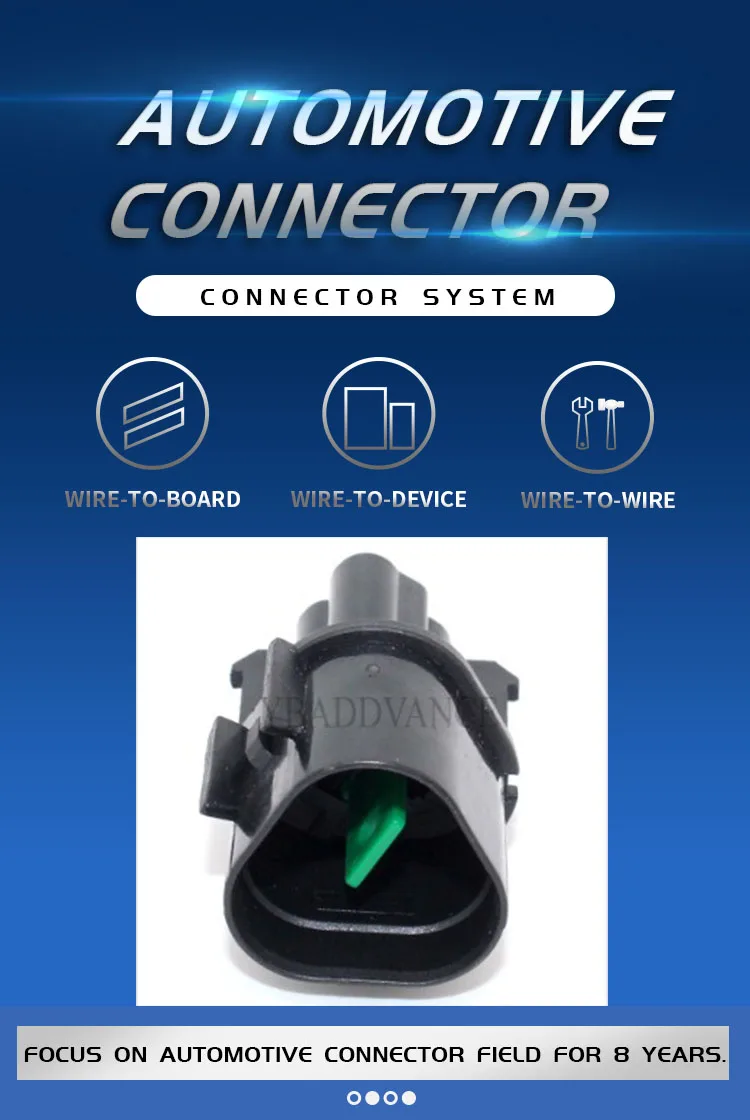 PB621-03020 Waterproof 3 Pin Male Coil Pack Crank Sensor Connector