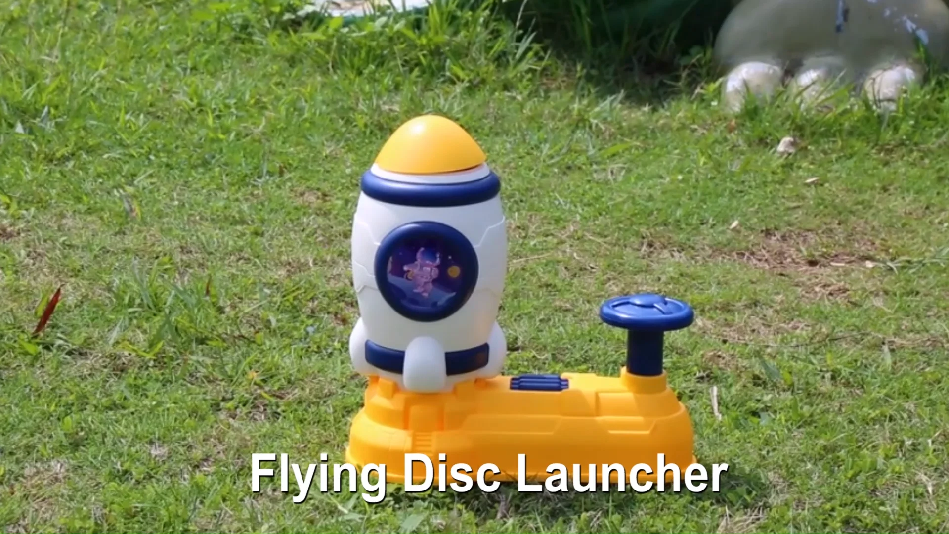 Rocket Ejection Foot Stepping On Flying Saucer Launcher Flying Disc Set ...