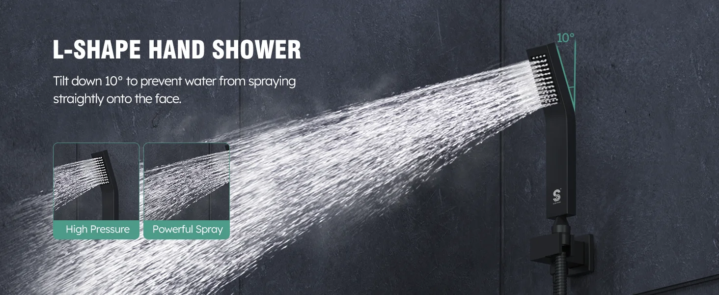 Mixing Diverter Valve Concealed Shower Faucet Set Wall Mounted