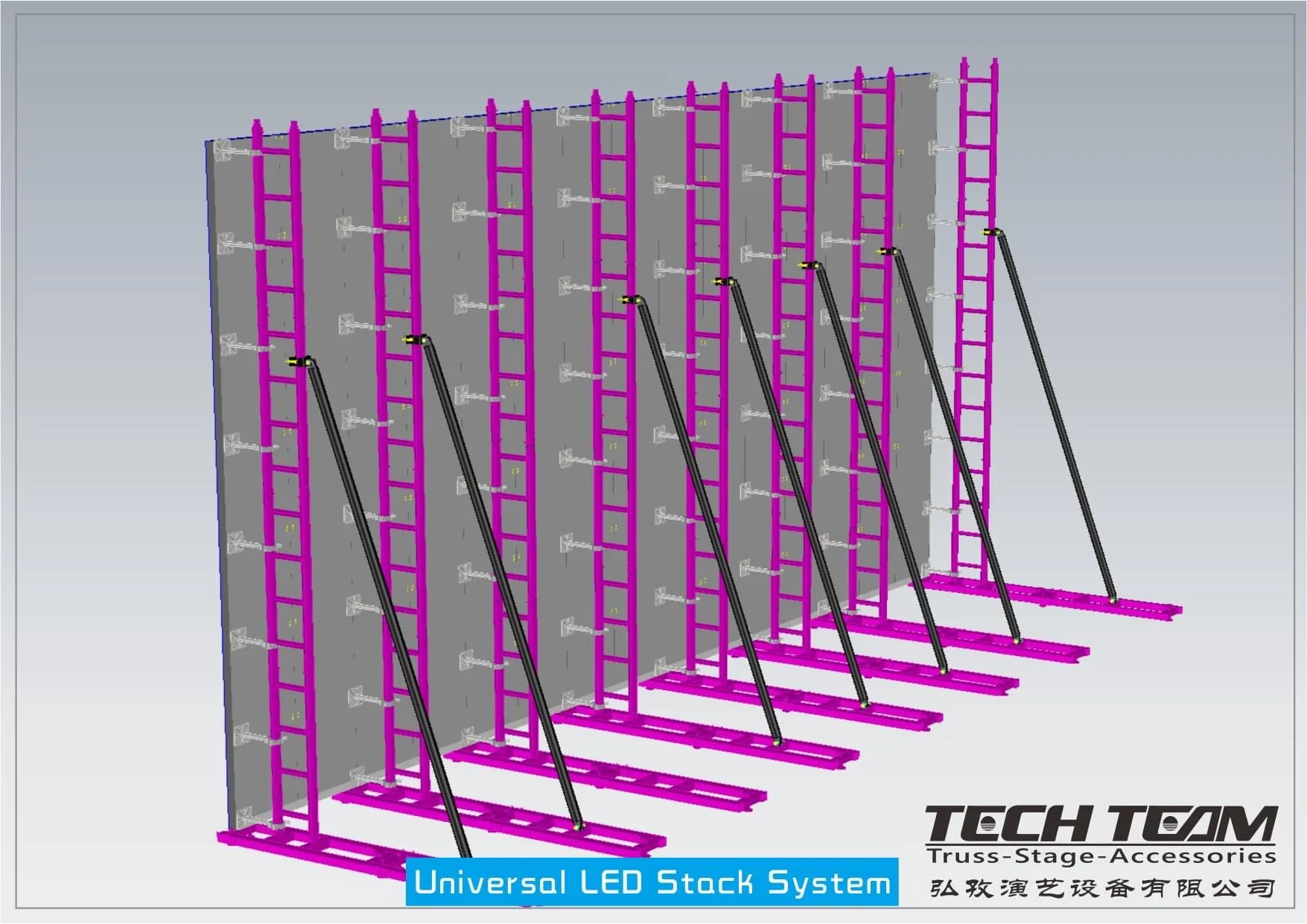Universal Aluminum LED Video Wall Truss Stand System - Ground Support ...