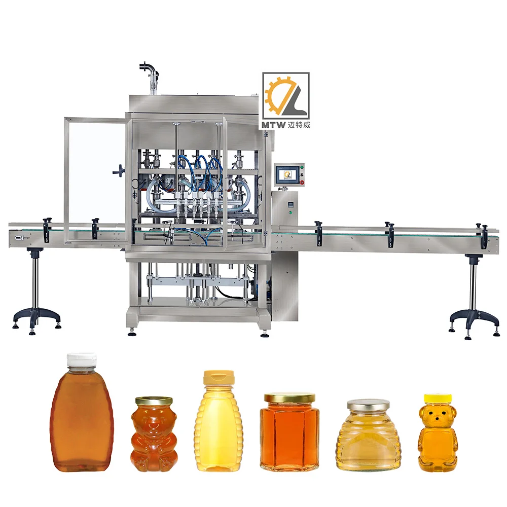 MTW Automatic Bottle Jar Cup Mayonnaise Cream Butter Jam Honey Filling ...