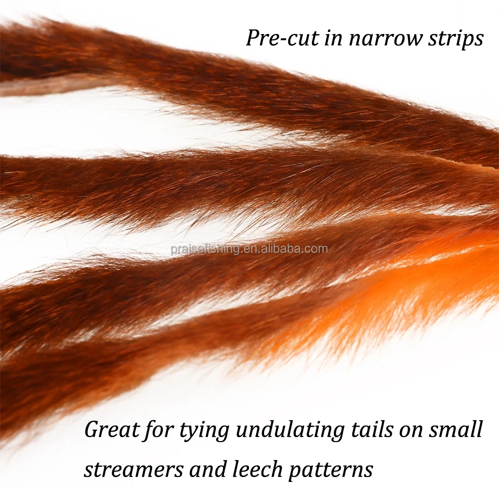 Full Pine Squirrel Zonker Skin Strips for Matukas Zonkers Streamers ...