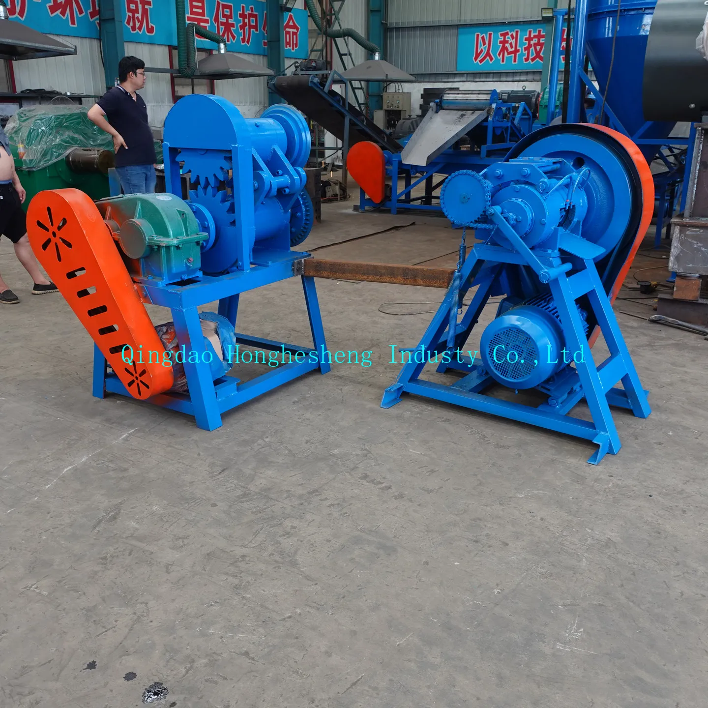 Heavy-Duty Tire Chunking Equipment with Spare Knives| Alibaba.com