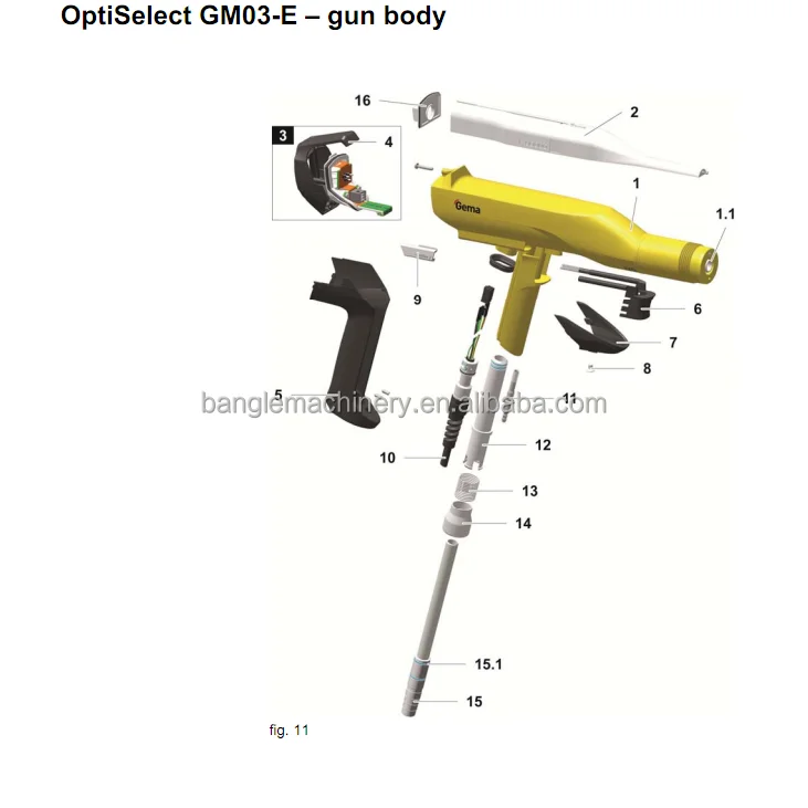 Gema Manual Powder Gun Optiselect Gm03-e 1012545 - Buy Gema Gm03-e gema ...