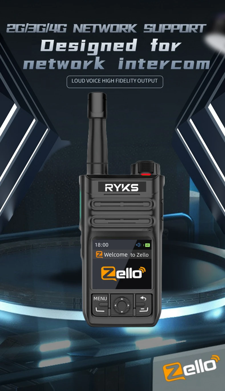 Android 4G Network Radio LTE/WCDMA/GSM POC Walkie Talkie Compatible ...