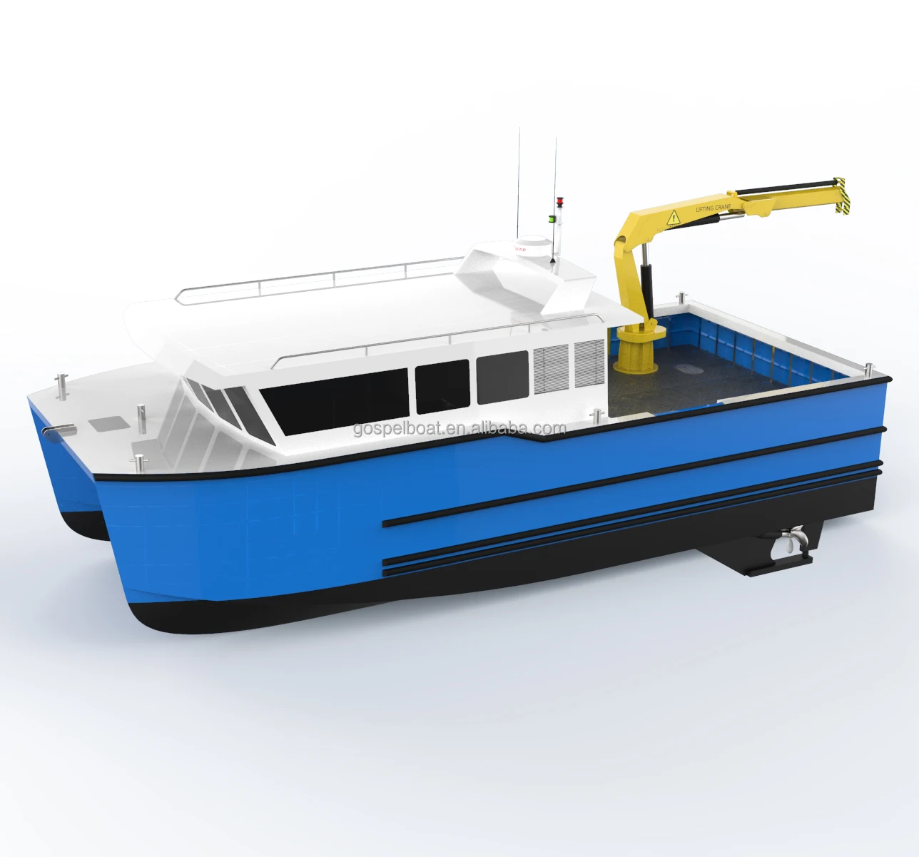 12m X 4.9m Commercial Catamaran for Salmon Fish Farming